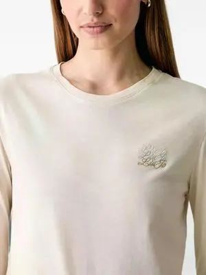 Liu Jo Logo Embroidered Long Sleeve T-shirt
