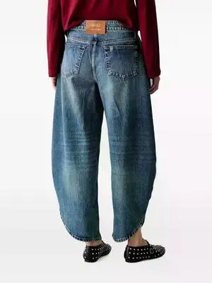 Liu Jo Curved-hem Barrel-leg Jeans