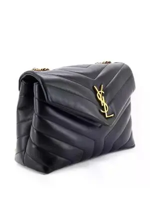 Saint Laurent Loulou Matelasse Chevron Leather Small Shoulder Bag