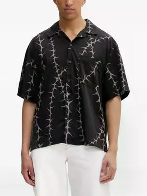 VANS Thorn-print Short-sleeve Shirt