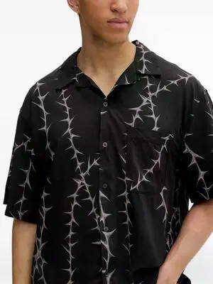 VANS Thorn-print Short-sleeve Shirt