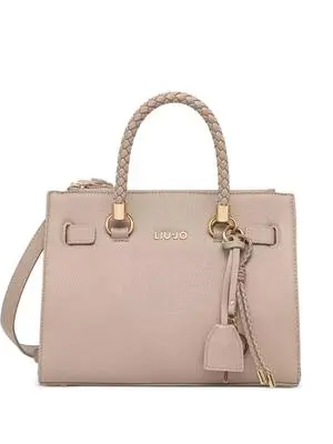 Liu Jo Braided-handle Logo-plaque Tote Bag