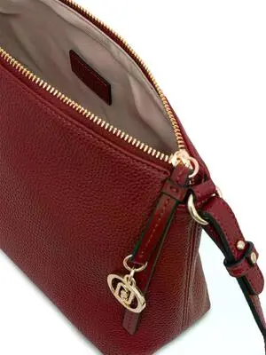 Liu Jo Logo-charm Pebbled Shoulder Bag - Red