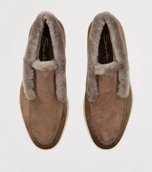 Santoni Suede Fortune Ankle Boots