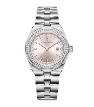 VACHERON CONSTANTIN Overseas Self-winding Watch With Diamond Bezel - Silver