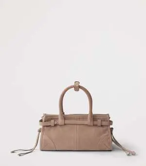 Prada Mini Suede Bonnie Top-handle Bag