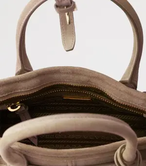 Prada Mini Suede Bonnie Top-handle Bag