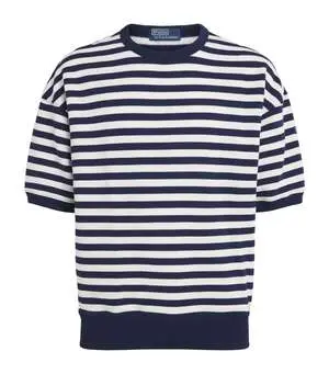 Polo Ralph Lauren Fleece Stripe Short-sleeve Sweater