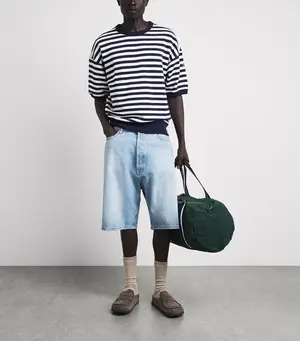 Polo Ralph Lauren Fleece Stripe Short-sleeve Sweater