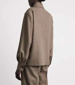 Kiton Virgin Wool-cashmere Overshirt