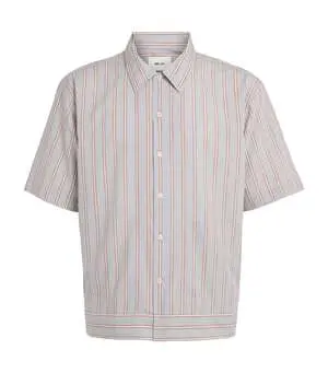 NN.07 Supima Cotton Stripe Short-sleeve Shirt