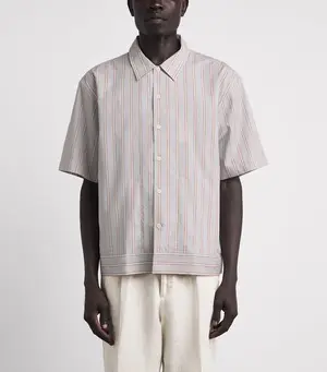 NN.07 Supima Cotton Stripe Short-sleeve Shirt