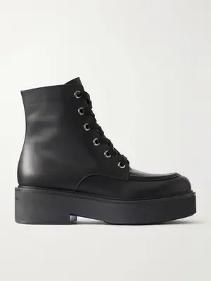 GIANVITO ROSSI 20 Leather Ankle Boots - Black