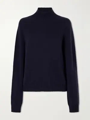 THE ROW Kensigton Cashmere Turtleneck Sweater - Blue