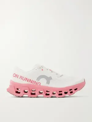 On Cloudmonster 3 Fabric-knitted Performance Sneakers - Pink