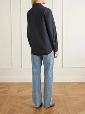 NILI LOTAN Raphael Cotton-poplin Shirt