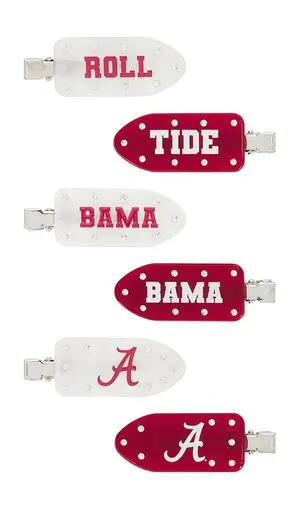 Baublebar University Of Alabama Hair Clip Set - Red