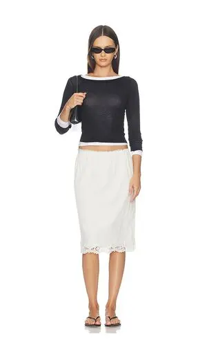 Enza Costa Tissue Jersey Layered Longsleeve