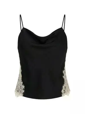 Cinq À Sept Esme Lace-trim Camisole Top - Black