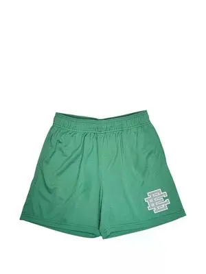 ERIC EMANUEL Mesh Logo-print Shorts - Green
