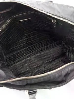 Prada 2010s Logo-detail Tote Bag - Black