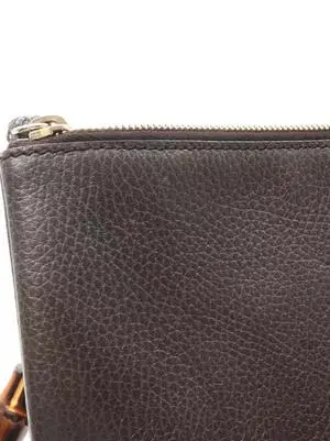 Gucci Bamboo Tassel Clutch Bag - Brown