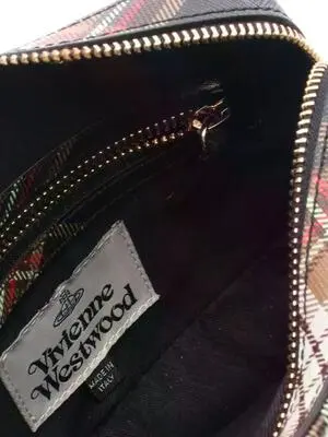 VIVIENNE WESTWOOD Tartan Orb Camera Bag