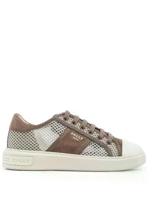 Bally Mesh-panelled Lace-up Sneakers - Brown
