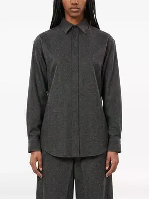 DARKPARK Herringbone-pattern Long-sleeve Shirt