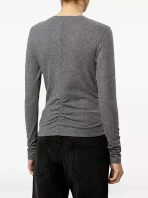 MARANT ETOILE Ruched Long-sleeve Top