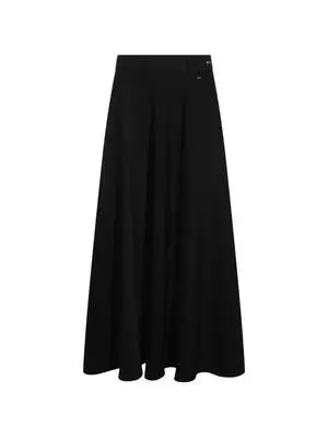 Herno Logo-plaque Pleated Maxi Skirt
