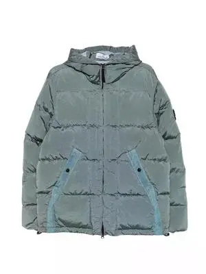Stone Island Padded Hooded Jacket - Blue