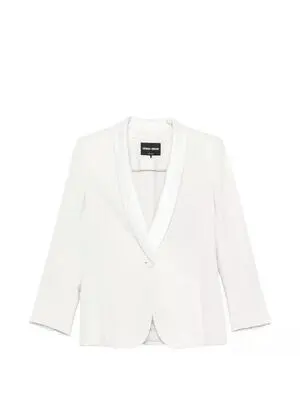 Giorgio Armani Shawl-lapel Single-breasted Blazer - Neutrals