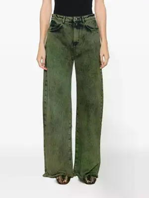 MARQUES' ALMEIDA Khaki-wash Frayed Hem Jeans