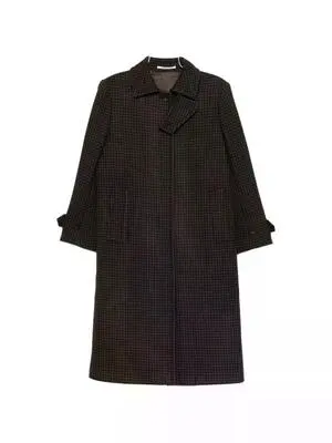 Tagliatore Bethany Houndstooth-pattern Coat - Brown
