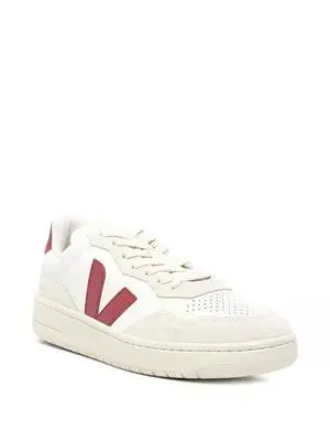 VEJA V-90 Leather Sneakers - Neutrals