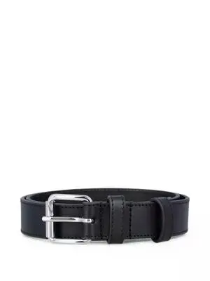 Comme Des Garçons Buckle-fastening Leather Belt - Black