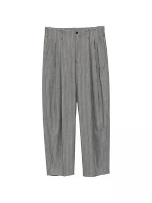HED MAYNER Pinstriped Trousers - Grey