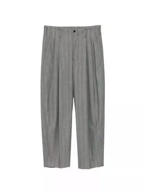 HED MAYNER Pinstriped Pleated Trousers