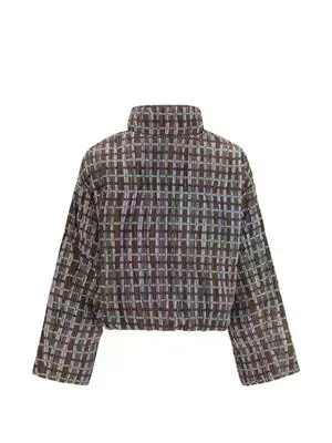 GONGDID DESIGN Padded Plaid Jacket