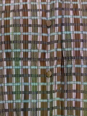 GONGDID DESIGN Padded Plaid Jacket