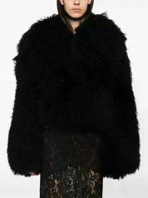 Attico Shearling Textured Jacket