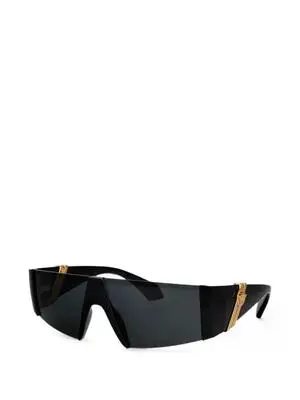 Versace Medusa Plaque Shield-frame Sunglasses