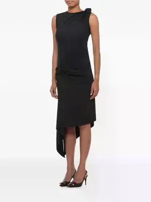 Coperni Sleeveless Asymmetric Flower Gown