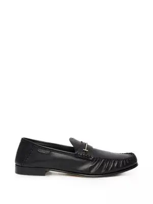 TOM FORD T-bar Leather Loafers - Black
