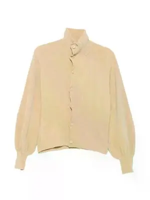 AYA MUSE Asha High-neck Cardigan - Neutrals