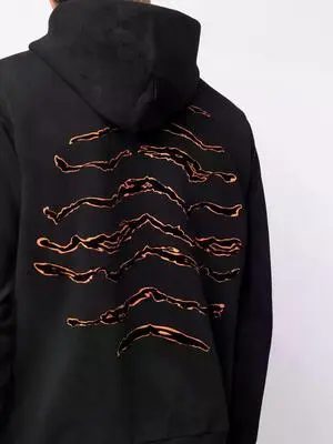 COUNTY OF MILAN Cotton Cross Motif Hoodie