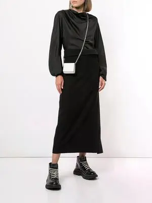 Yohji Yamamoto Wool Cropped Loose Fit Trousers