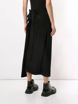 Yohji Yamamoto Wool Cropped Loose Fit Trousers