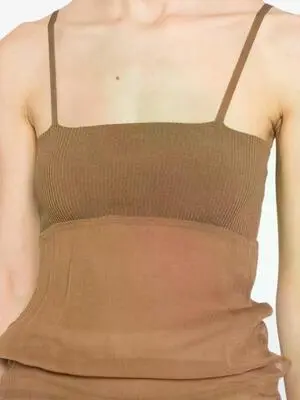 AYA MUSE Ribbed-knit Cami Top